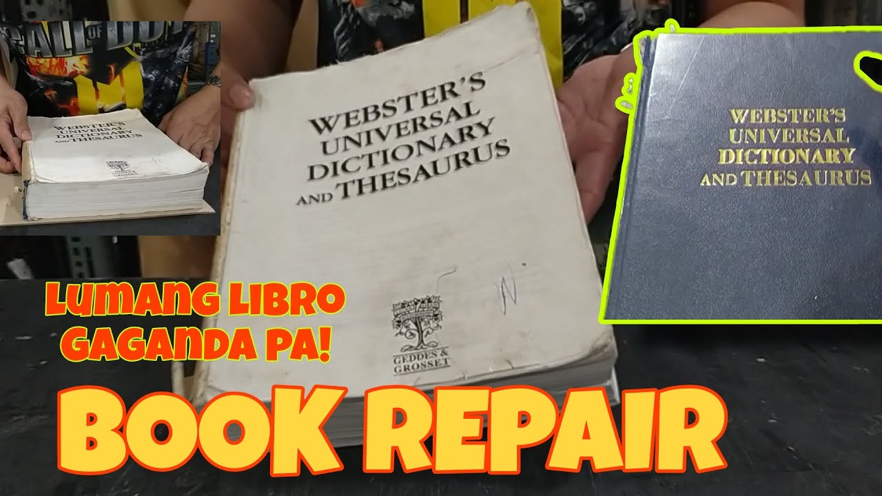 BOOK REPAIR PAGANDAHIN NATIN ANG LUMANG LIBRO - YouTube