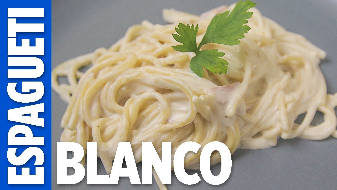 Espagueti blanco 💜💜💜 Las Recetas de Rosy - YouTube