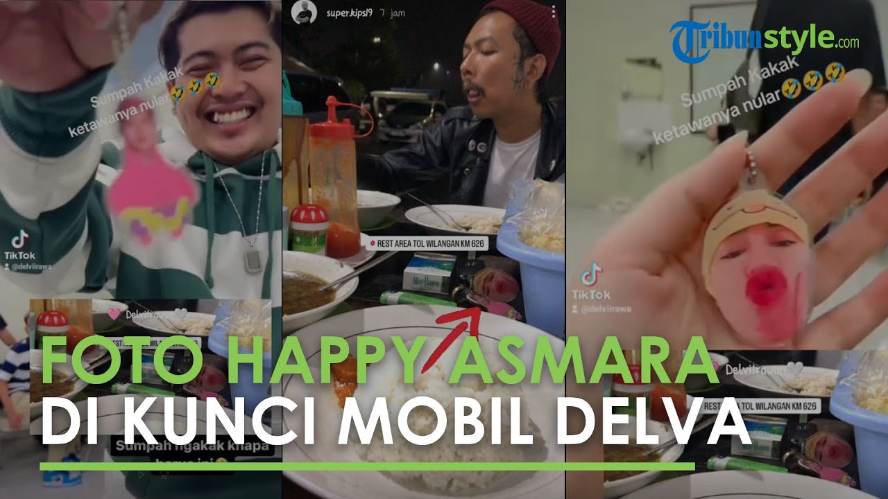 Foto Lucu Happy Asmara Jadi Gantungan Kunci Mobil Delva Irawan - YouTube