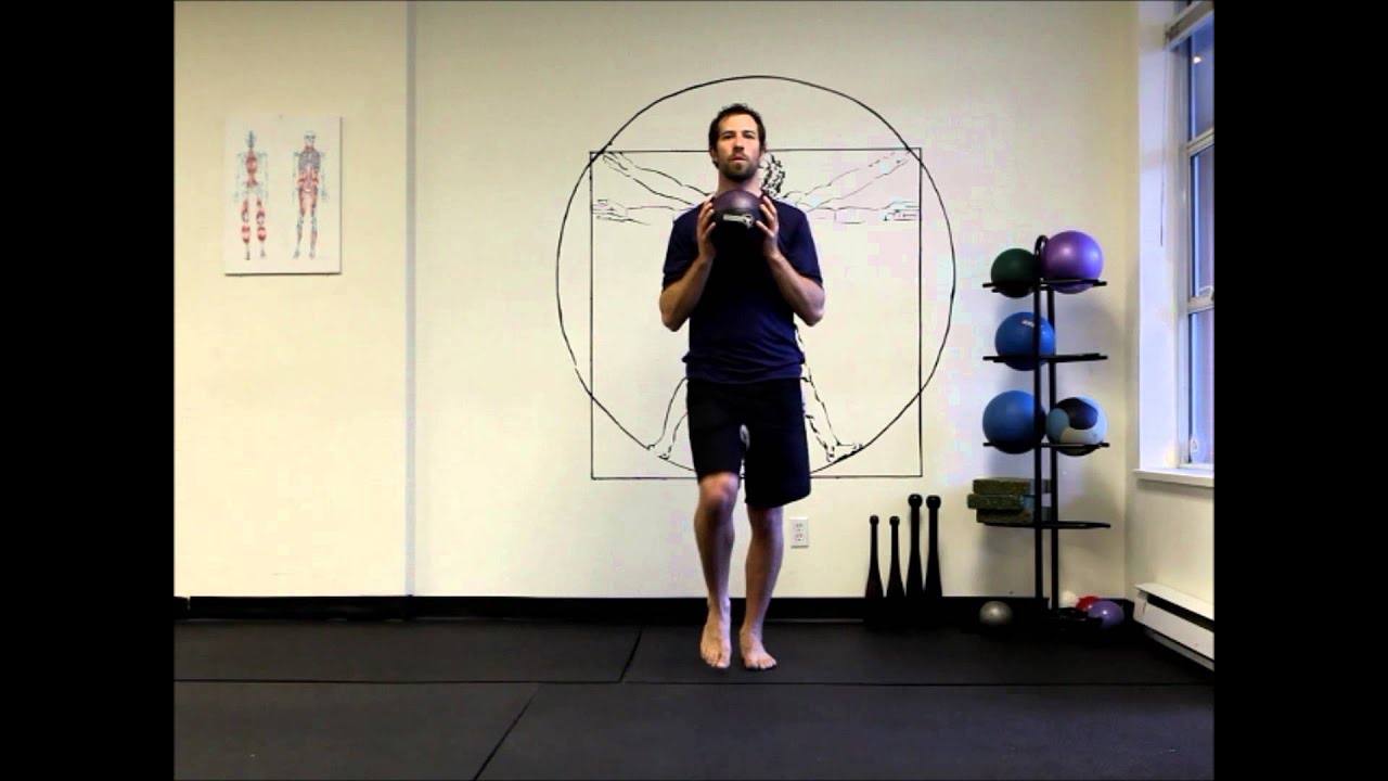 Medicine Ball Forward Lunge Reach and Press - YouTube