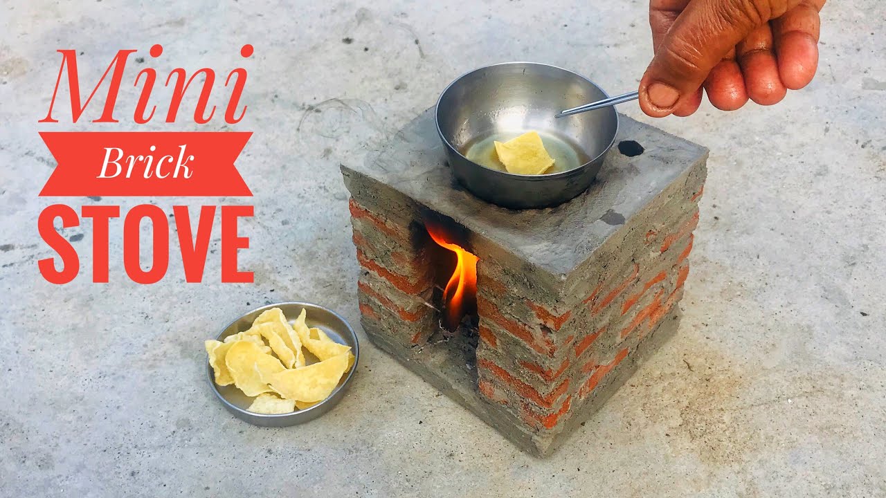 Amazing Miniature Brick Stove | LEARN BRICKLAYING at Home - YouTube
