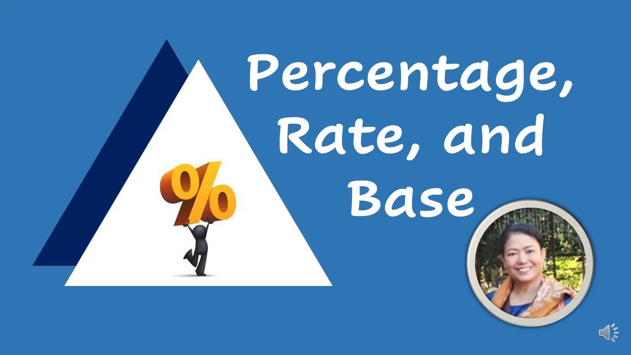 Percentage, Rate, and Base - YouTube