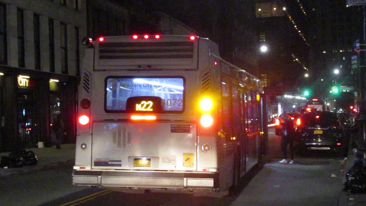 2011 Nova Bus LFS 8073 on the M22 at Chambers Street & Church Street ...