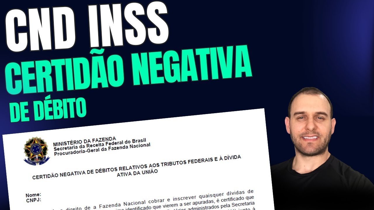 É POSSIVEL GERAR A CERTIDÃO NEGATIVA DO INSS ? COMO OBTER A CERTIDÃO NEGATIVA DO INSS. - YouTube