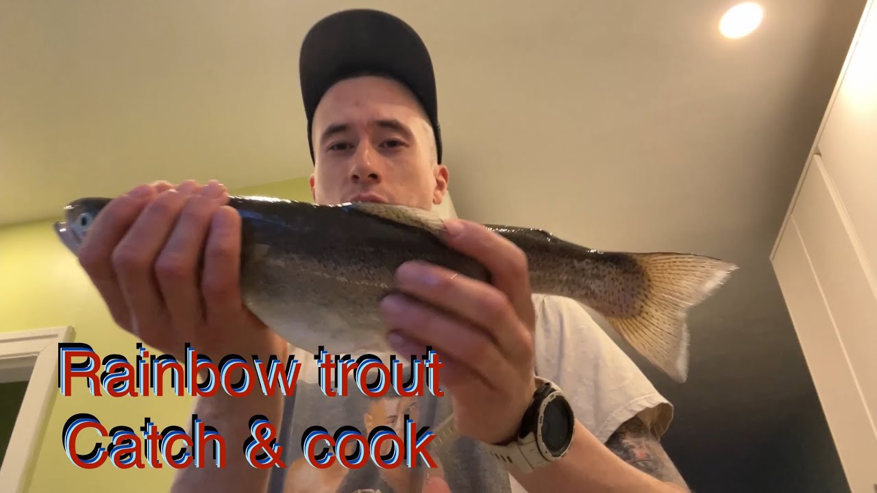 First trout of the year + catch & cook - YouTube