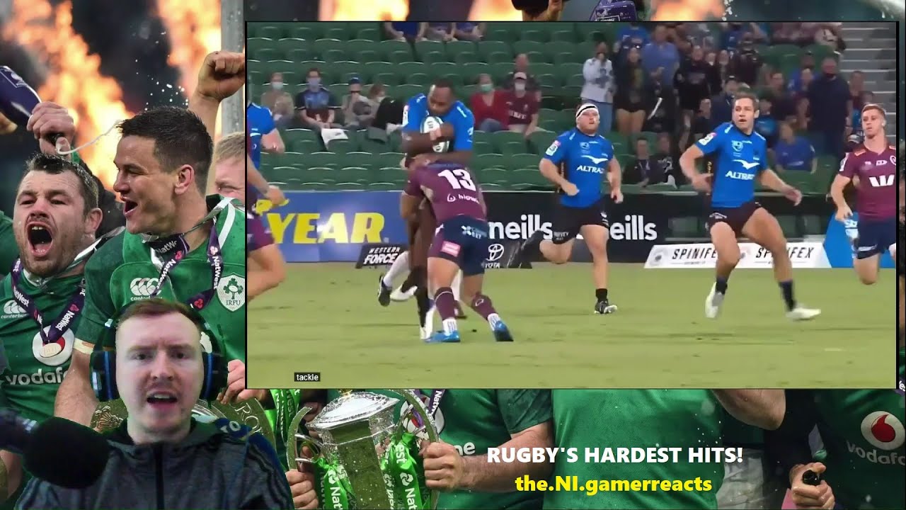 Irish lad reacts to some of RUGBY'S HARDEST HITS!! Some crazy tackles ...