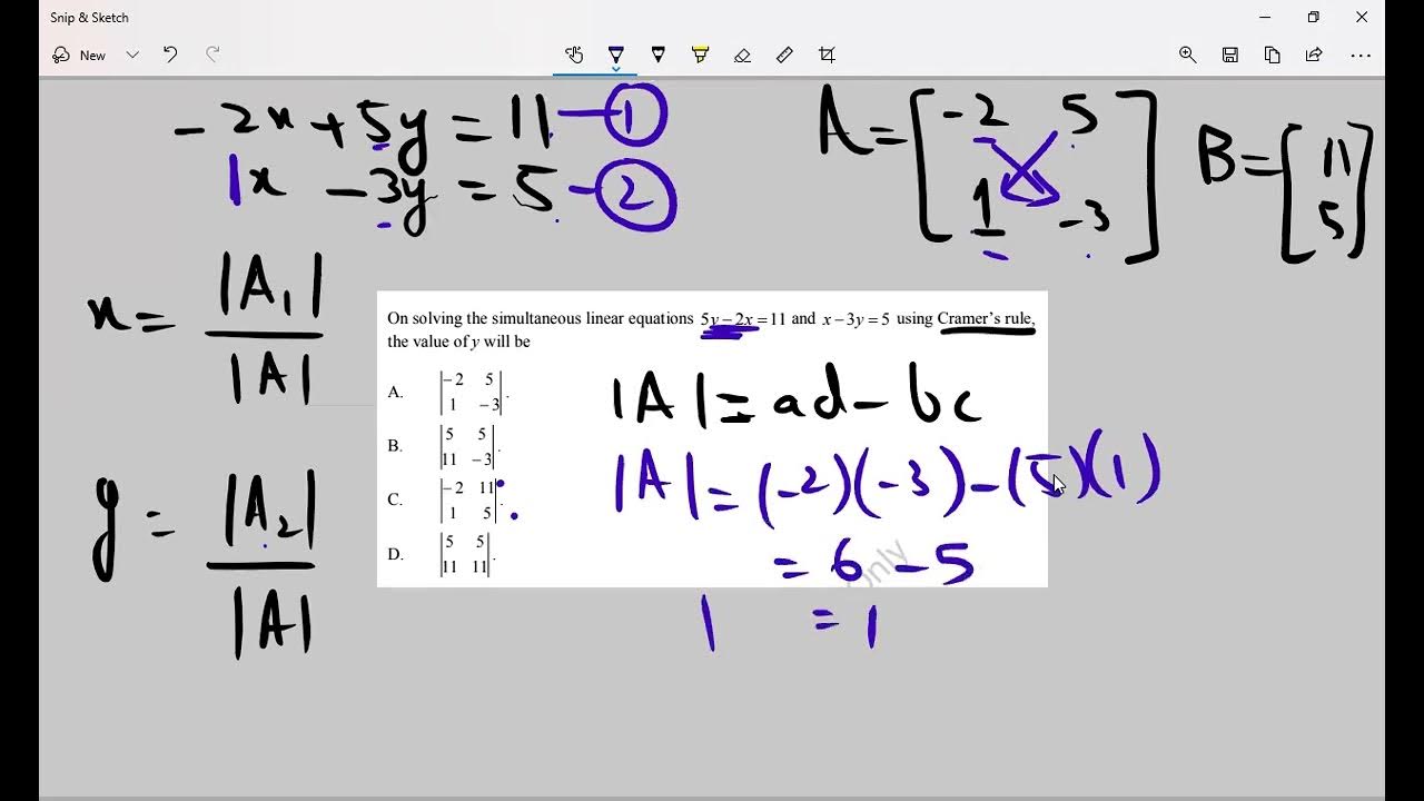 EASY TIP FOR CRAMERS' RULE - YouTube