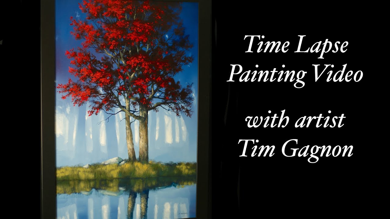 Hiding My Reflection - A time lapse video of my latest landscape oil ...