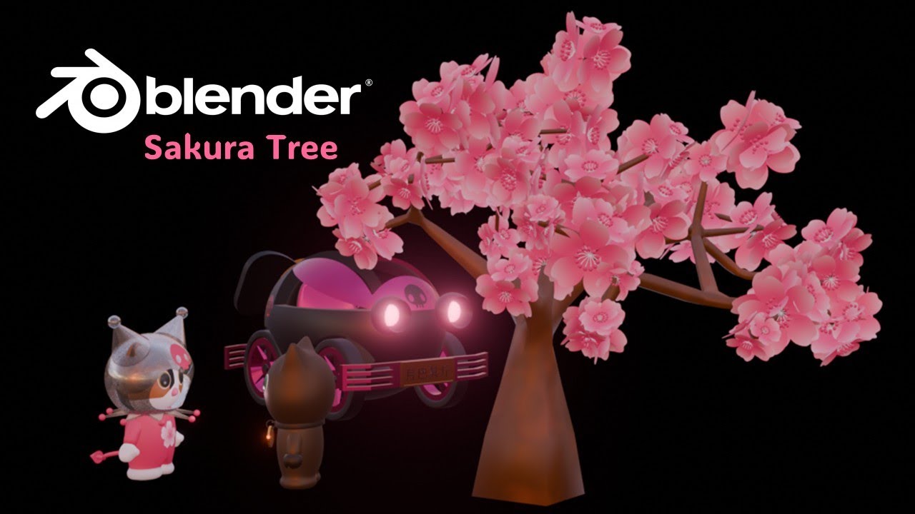 [Blender] Sakura Tree - YouTube