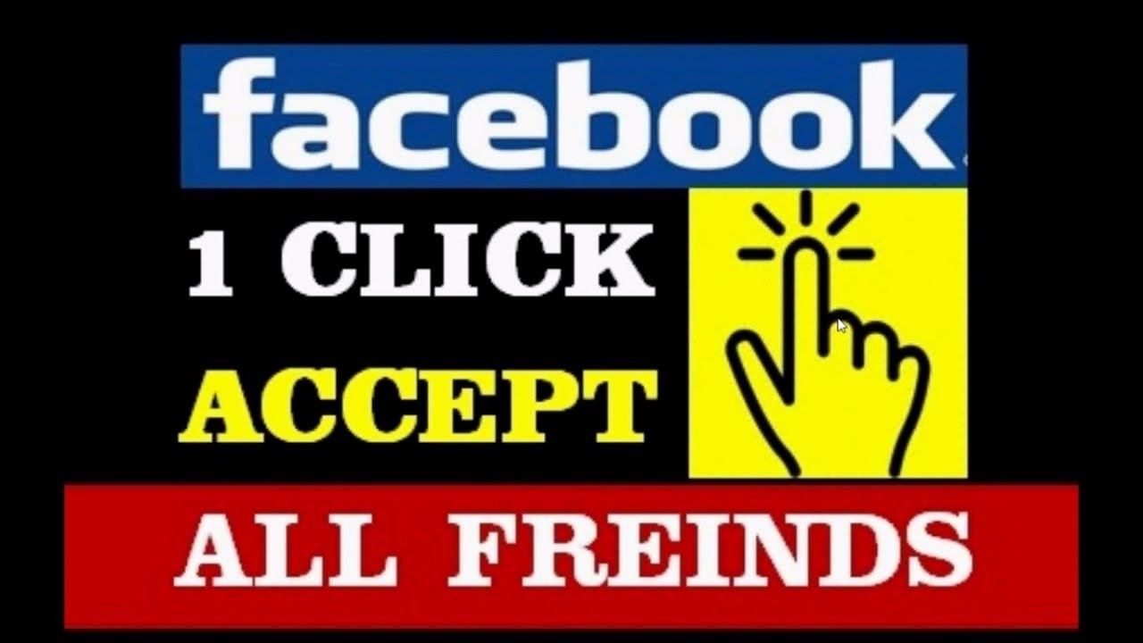 How To Accept Or Reject All Facebook Friend Requests At Once - YouTube