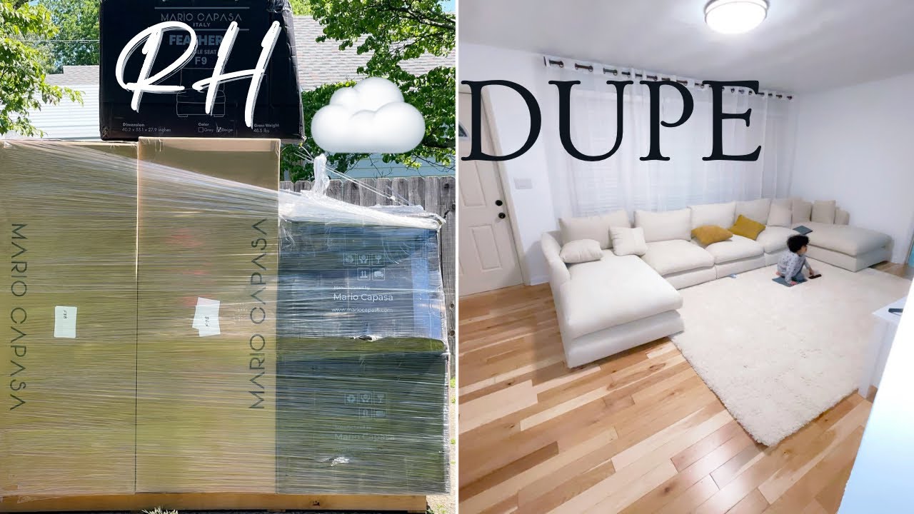 cloud couch dupe details || Part 1 - YouTube