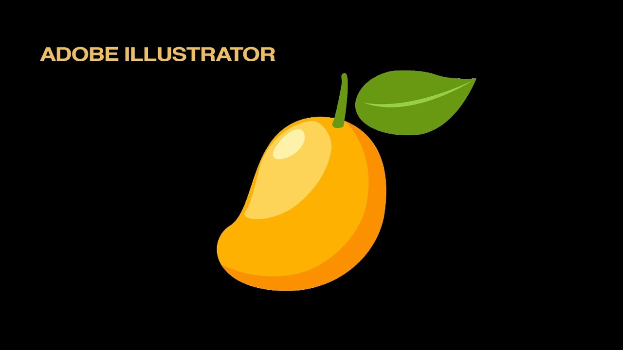 How to make a Mango in Adobe Illustrator | Adobe Illustrator Tutorial ...