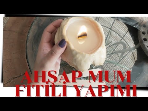 Mum dökümü / ahşap fitil / ucuza fitil