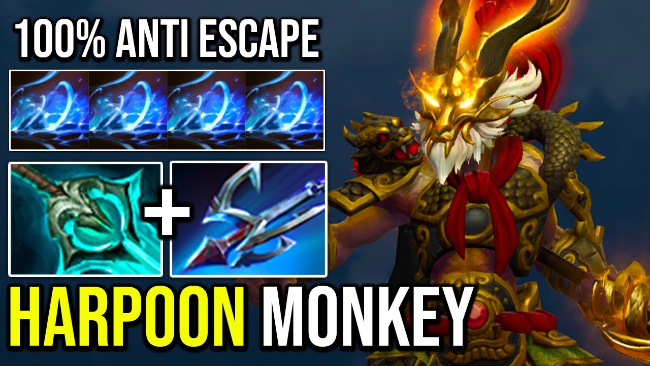 100% Anti Escape Harpoon + Disperser Monkey King Show No Mercy Dota 2 ...
