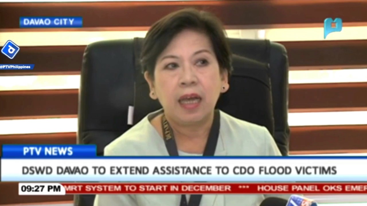 DSWD Davao to extend assistance to CDO flood victims - YouTube