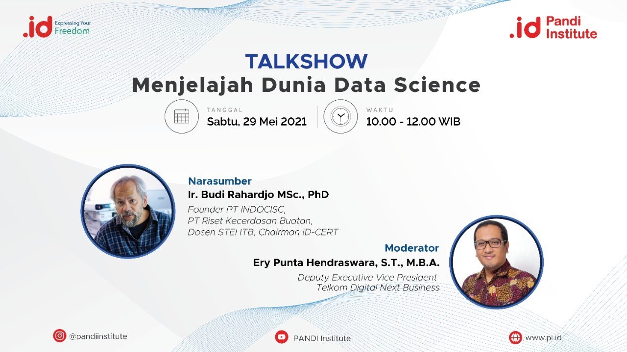 Talkshow Menjelajah Dunia Data Science - YouTube