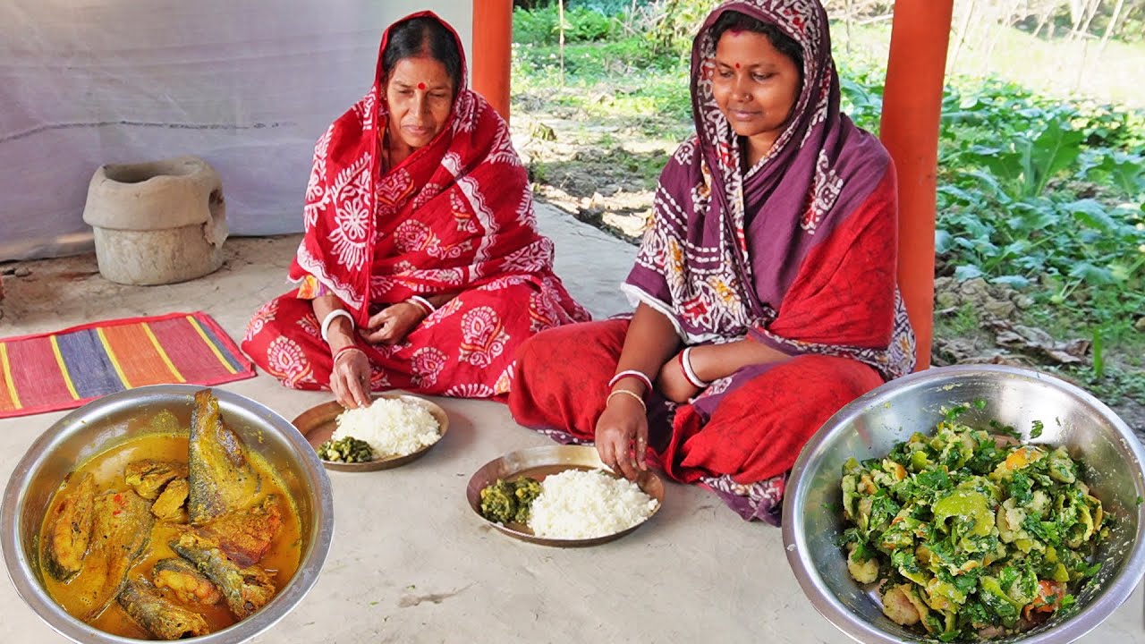 টক কুল মাখার সাথে দুপুরে বেতো শাকের রান্না, ফলুই মাছের ঝাল রান্না করলাম ...