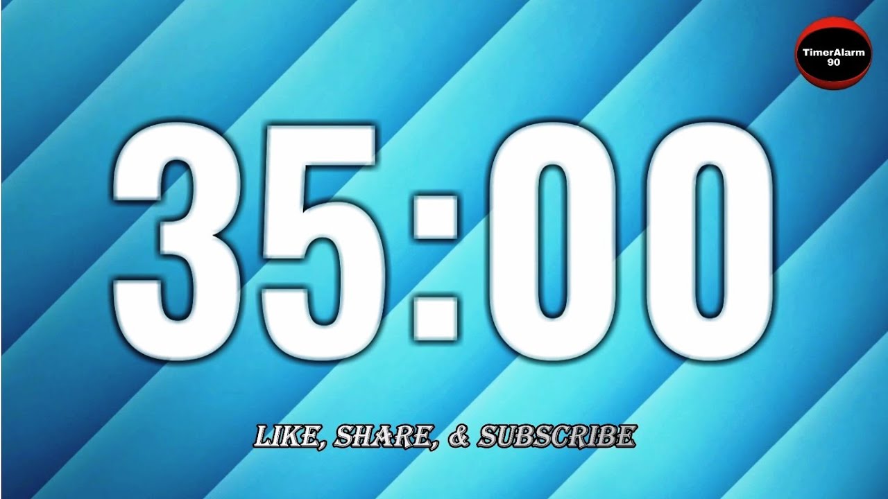 35 Minute Timer with Alarm - YouTube