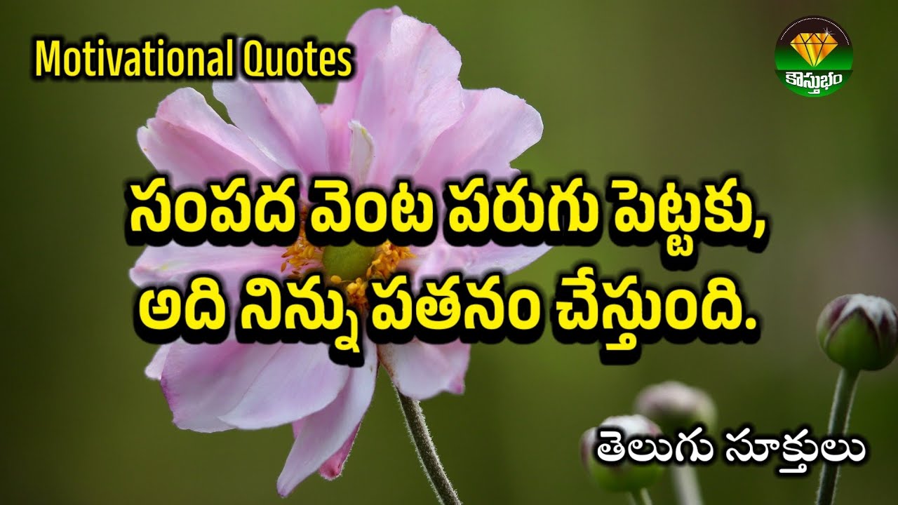 సంపద వెంట పరుగు పెట్టకు...@koustubamofficial#313 | quotes |trending ...
