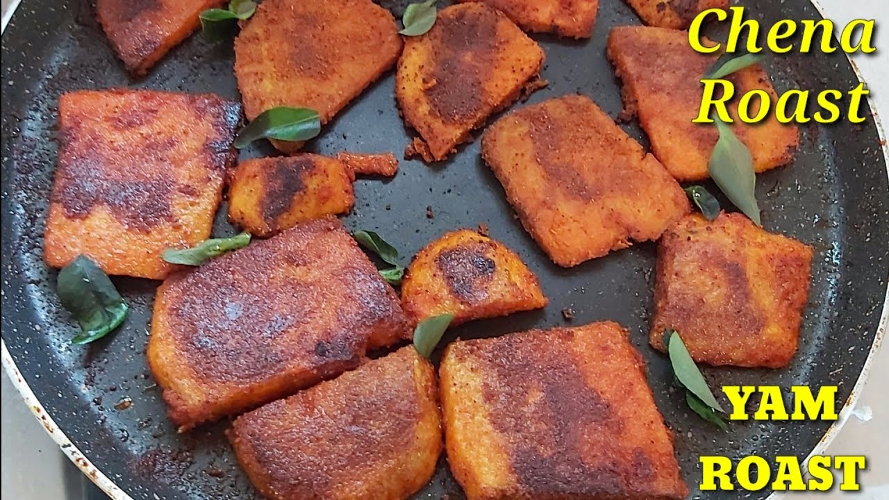 Yam Tawa Roast // Chena Tawa fry//Easy Sidedish//Veg Fish Fry in ...