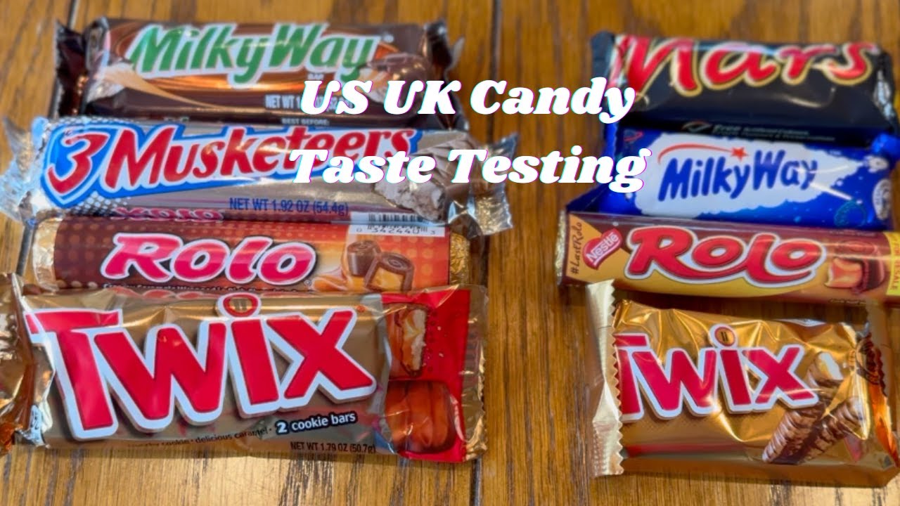 US UK Candy Comparison - Taste Testing! - YouTube