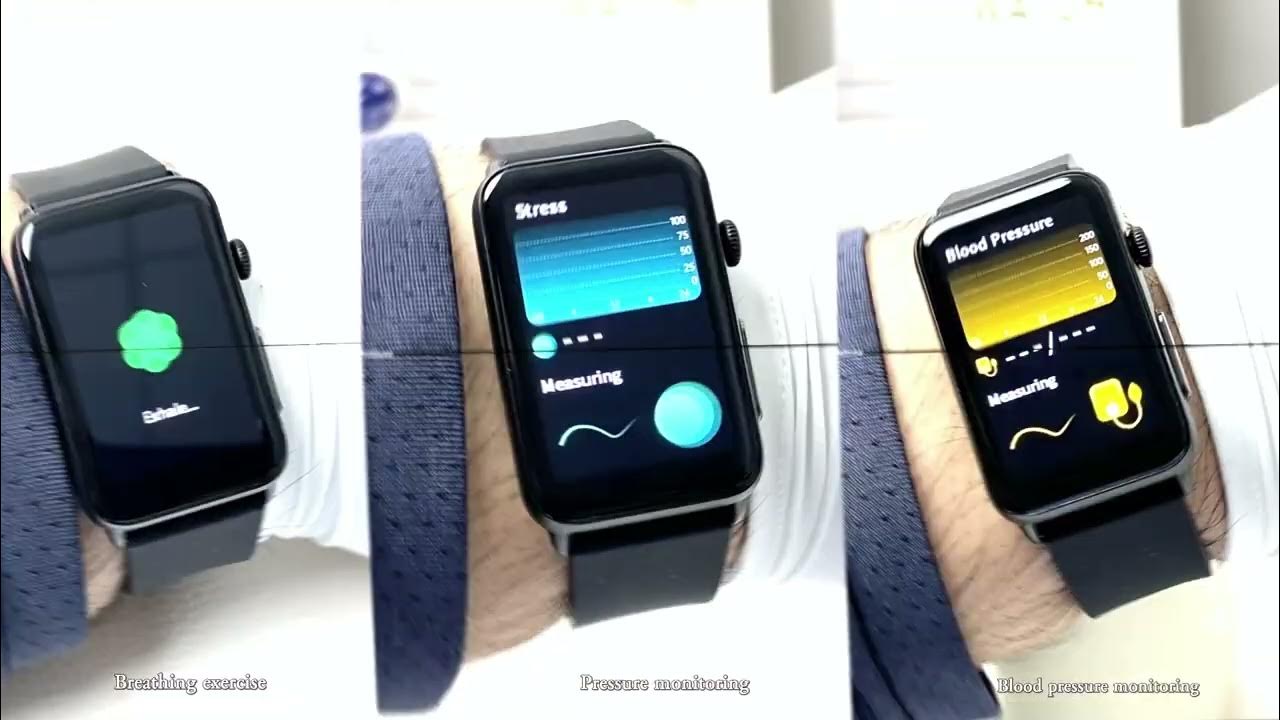 ET620 Blood, Body Composition ECG, Blood Sugar and Calling Bracelet Wholesalers Factory - YouTube