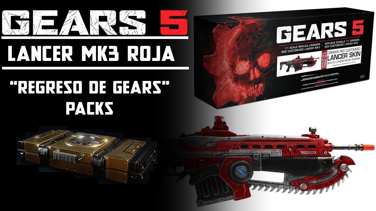 Gears 5 Lancer MK3 Rojo, Gears Packs de regreso - YouTube