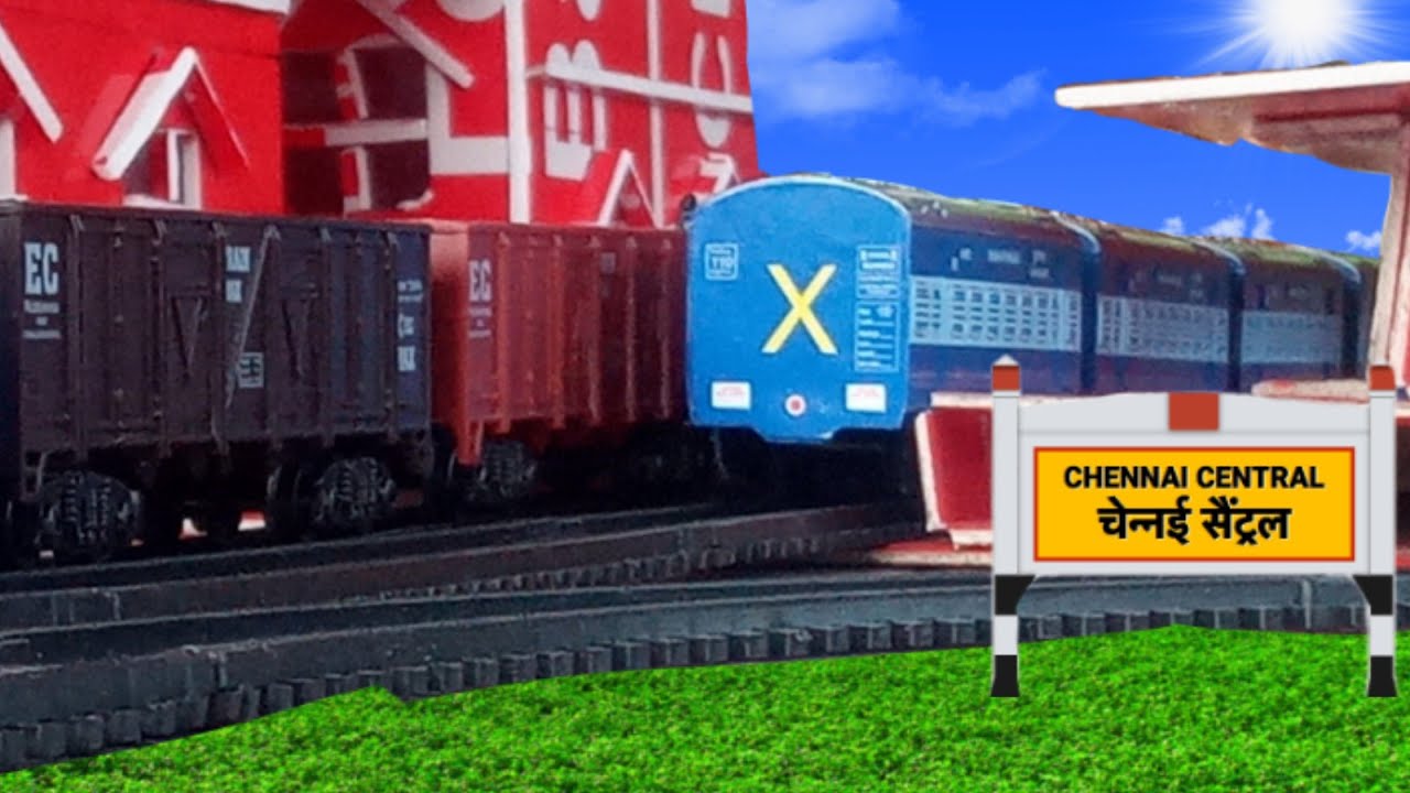 Centy train Set: Quick Race Between ICF Blue Coaches vs Red Brown ...