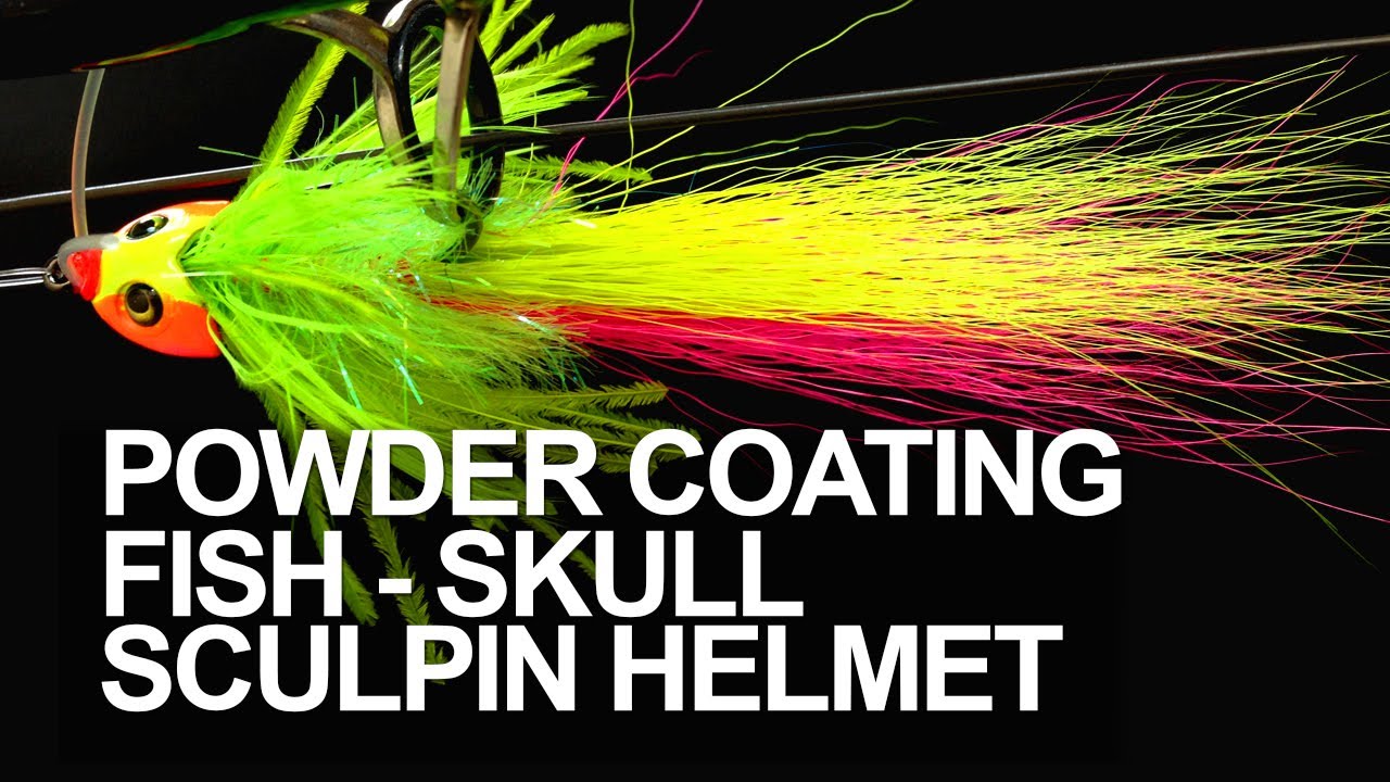 FLY FISHING HOW TO - Powder Coating Fish Skull Heads - YouTube