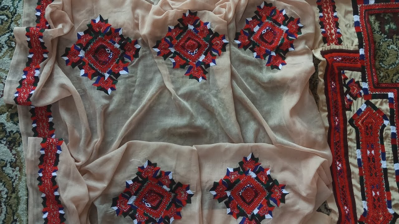 Balochi Doch 5 Star Design Complete Dress Peach Colour For Sell // By ...