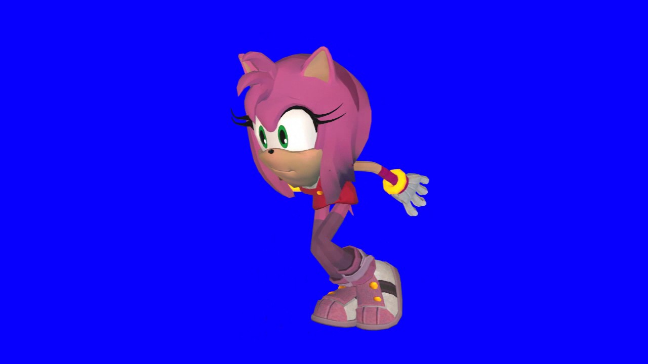 Amy Rose run animated right chroma - YouTube