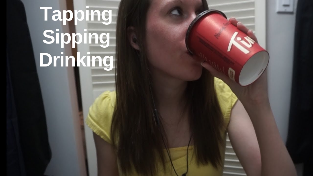ASMR Tapping on Paper Cup [Sipping and Drinking Sounds] - YouTube