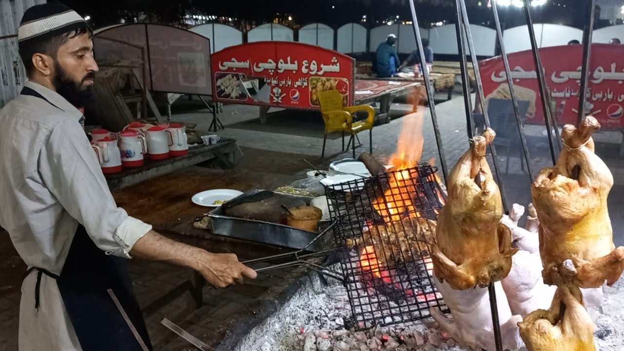 Roadside Amazing Sajji Making Skills - Sajji banane ka tarika - Food ...