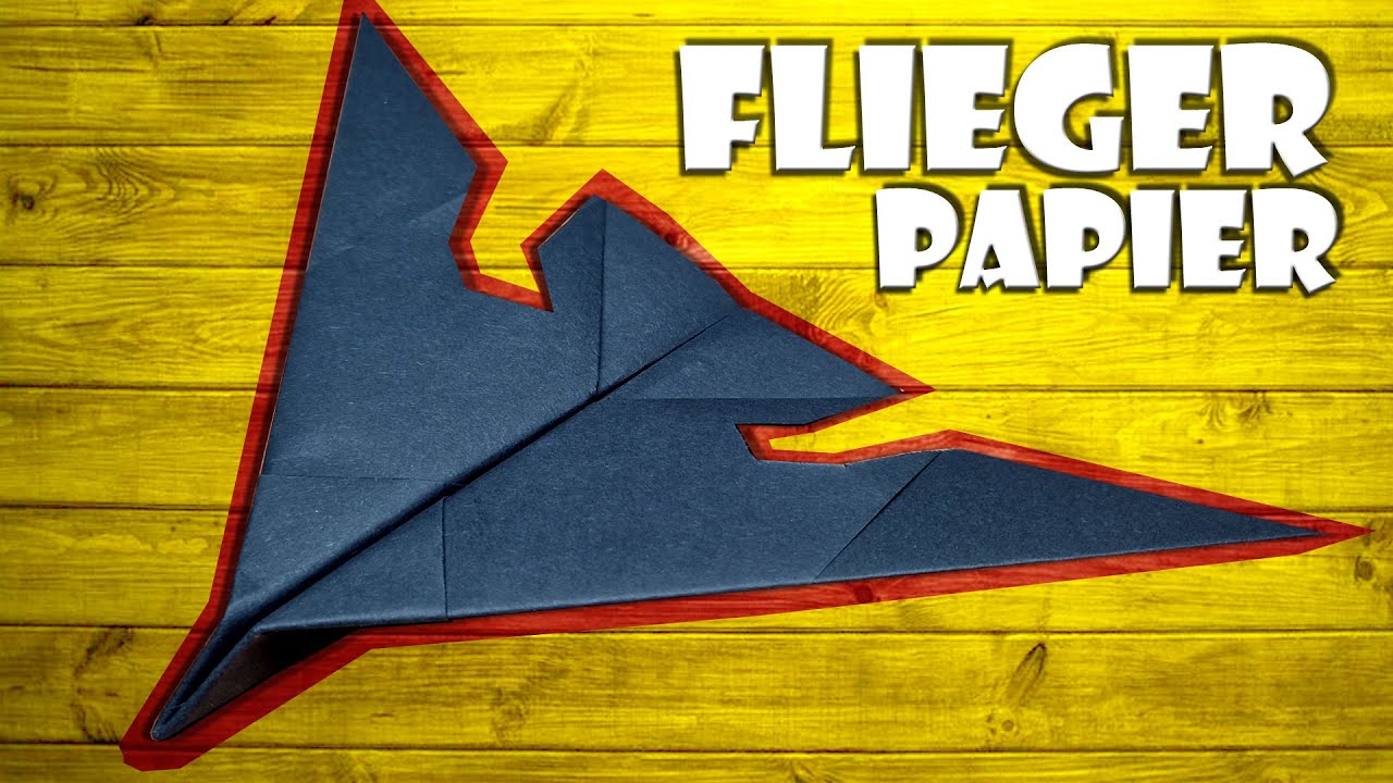 Origami Papierflieger falten Papier Jet basteln - paper origami ...