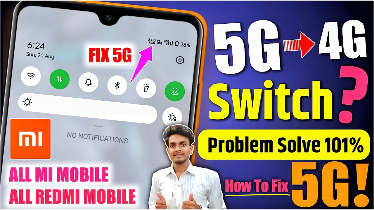 5G Network Switch to 4G Problem Fix 101% in mi | Redmi 5G Network ...