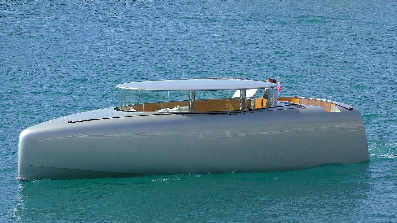 Incredible Tender of The Sailing Yacht A Leaving Port Hercule in Monaco ...