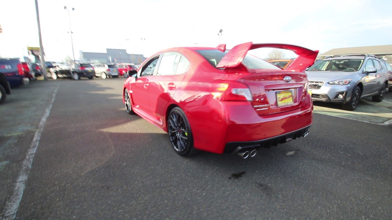 2018 Subaru WRX STi Limited | Pure Red | J9830042 | Tacoma | Kent ...
