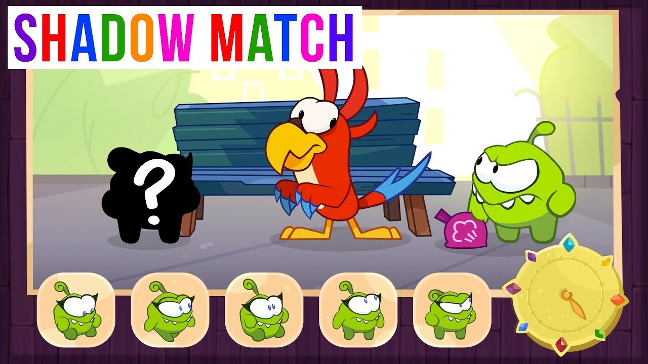 Shadow Match - Om Nom Stories: Parrot Prank - YouTube