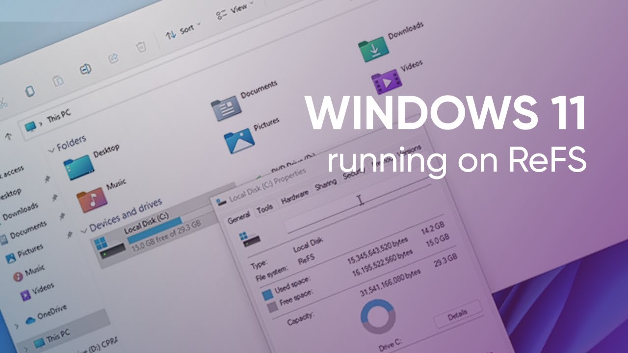 Windows 11 on ReFS - YouTube