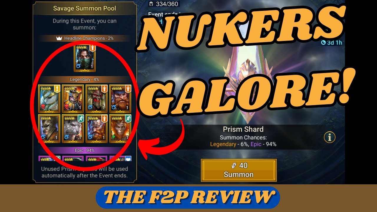 Savage Summon Pool 2! | The F2P Review | RAID: Shadow Legends - YouTube