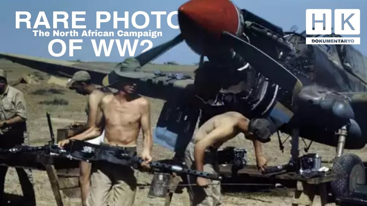 RARE COLORIZED PHOTO OF WORLD WAR 2. The North African Campaign # ...