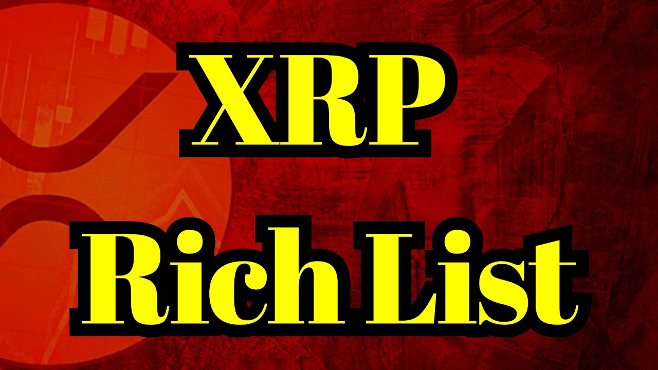XRP News | XRP Rich List: How Much XRP Puts You in the Top 10% - YouTube