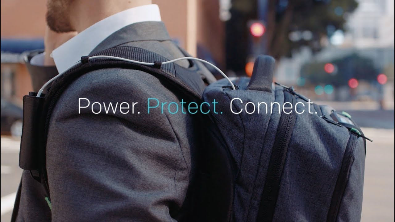 AMPL Smart Backpack - Charge and Protect Your Gear - YouTube
