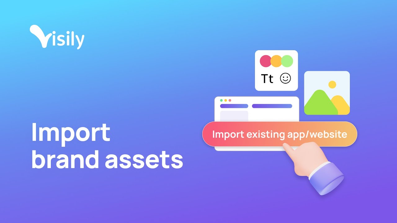 Import brand assets to Visily - YouTube