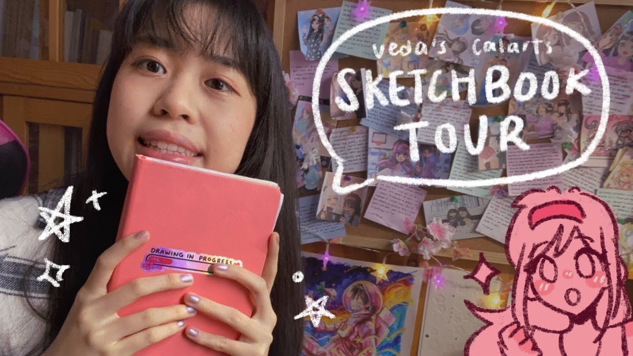 Veda's accepted Calarts sketchbook tour 🔖 - YouTube