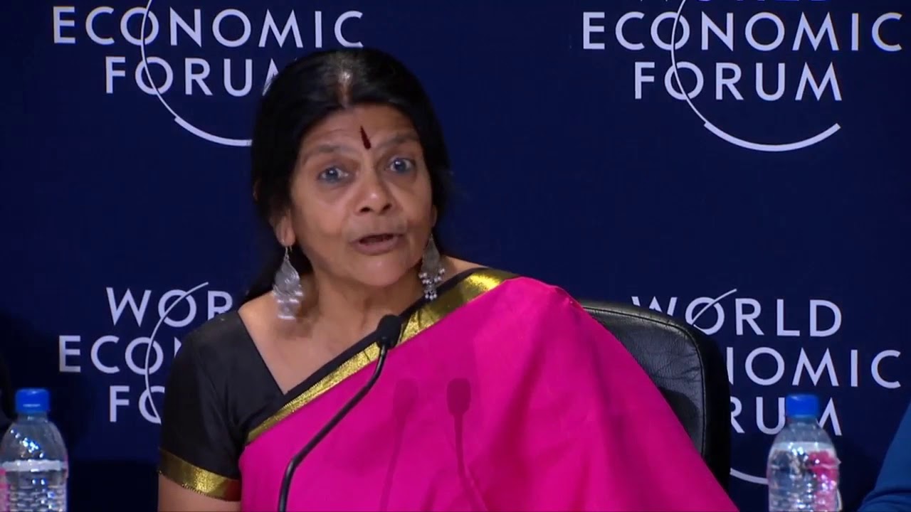 Chetna Sinha at Opening Press Conference at WEF 2018 - YouTube