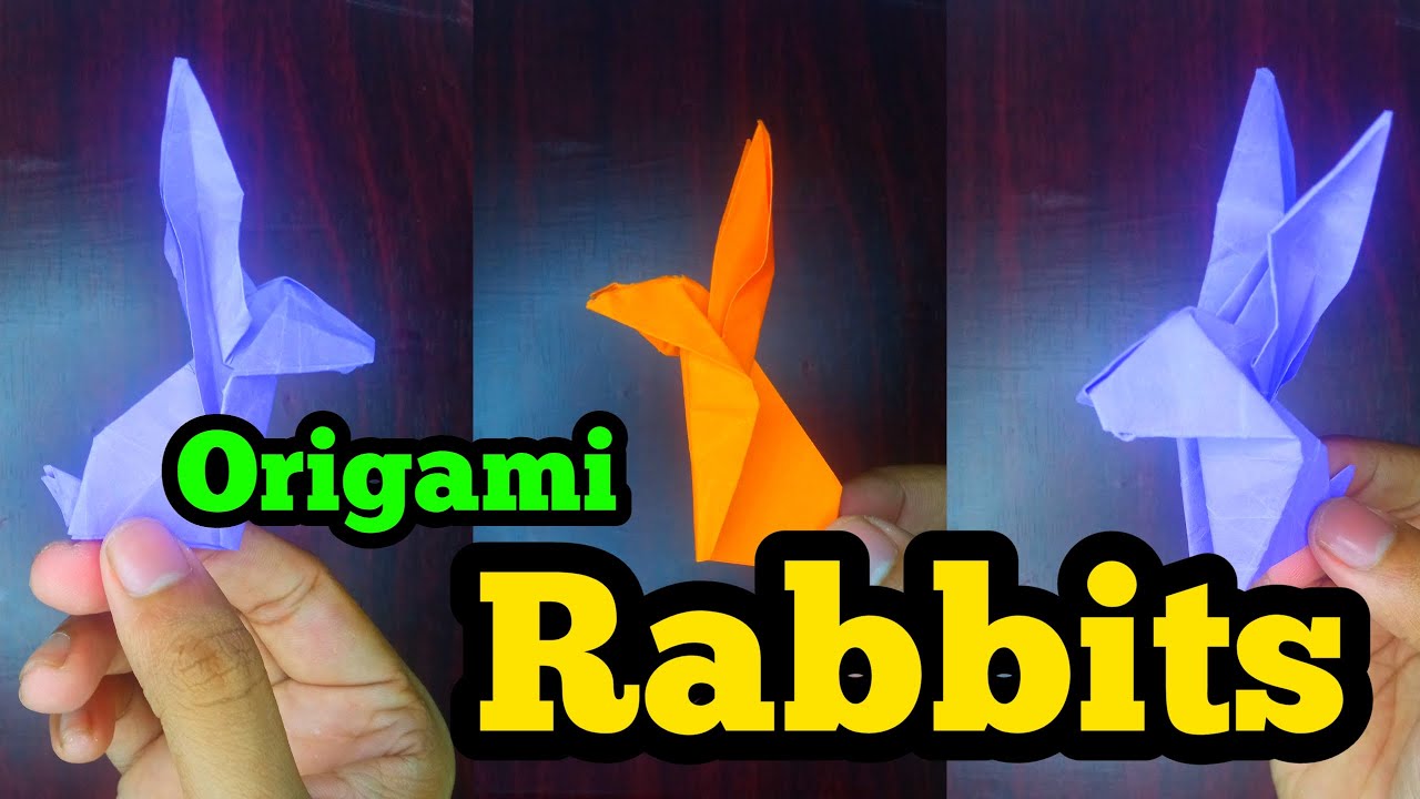 How To Make A Easy Paper Origami Rabbits | Marki's Origami - YouTube