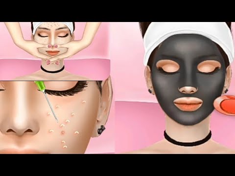 ASMR game | acne treatment | removal of acneRelaxing sound therapy ...