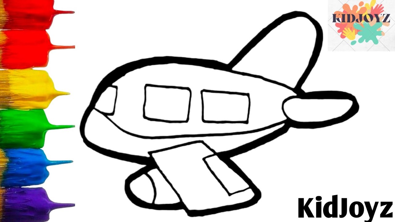 How to Draw & Paint a Cool Airplane ️ | Fun & Easy Tutorial for Kids! 🎨 ...