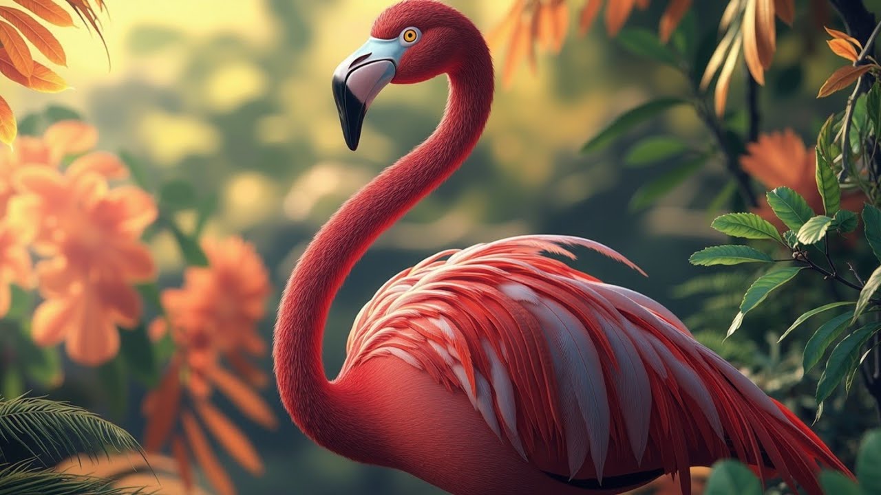 Flamingo Serenity | Morning Piano & Bird Sounds for Sleep | Deep ...